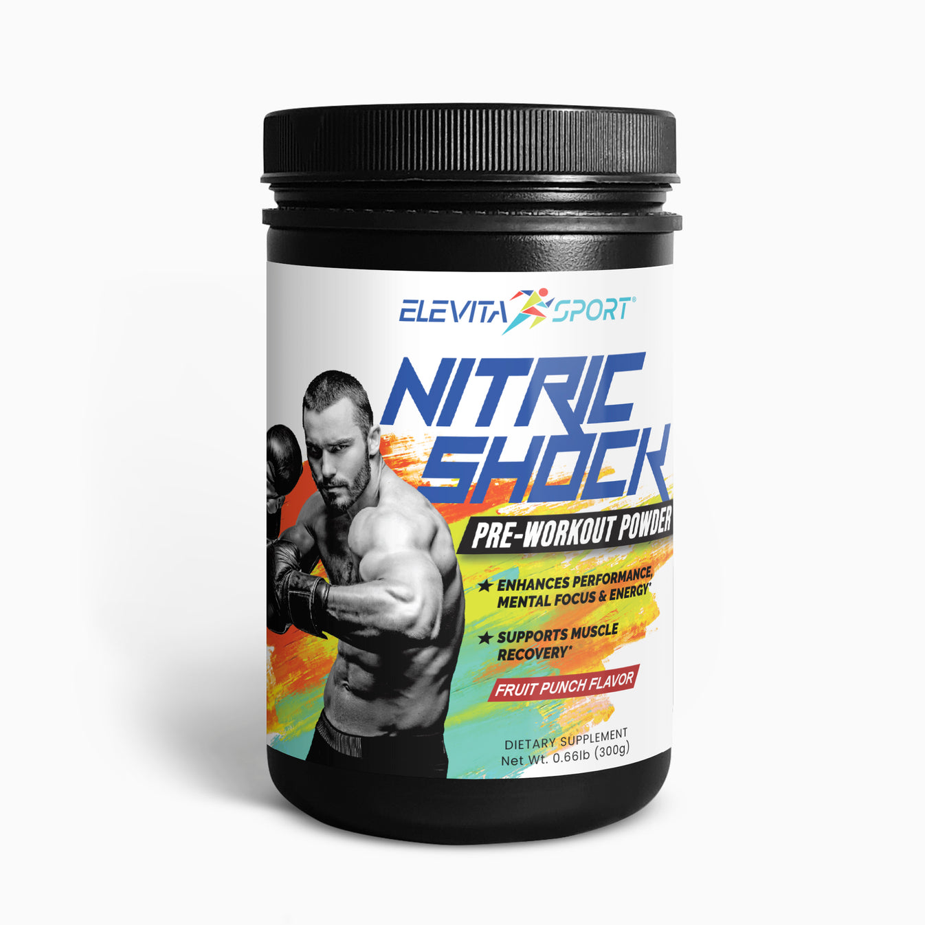 Nitric Shock Pre-Workout Powder (Fruit Punch) – Elevita Health